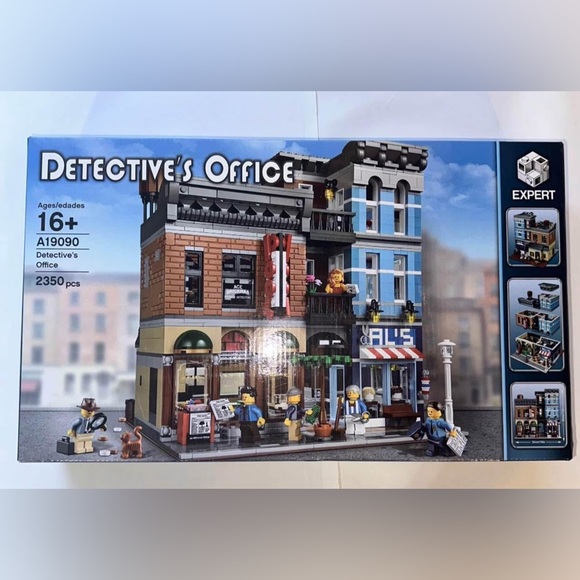 Lego | Toys | Modular Detectives Office Street View Building Brick Kit ...